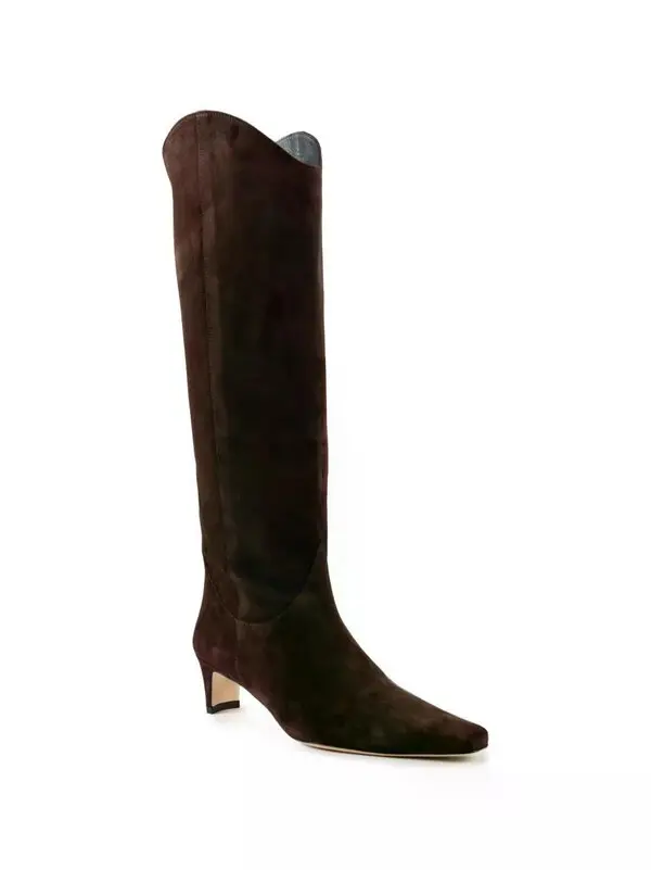 Staud Pointed-toe Suede Boots