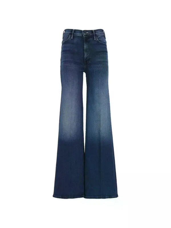 MOTHER The Hustler Roller Wide-leg Jeans - Blue