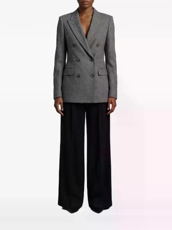 Tagliatore Paris Herringbone-pattern Double-breasted Blazer