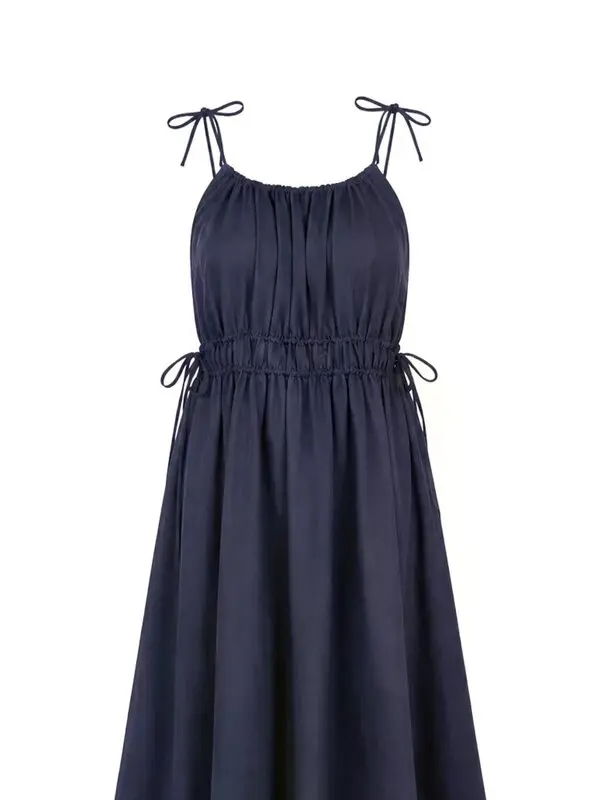 PHARAOH Cecelia Tie-fastening Flared Maxi Dress