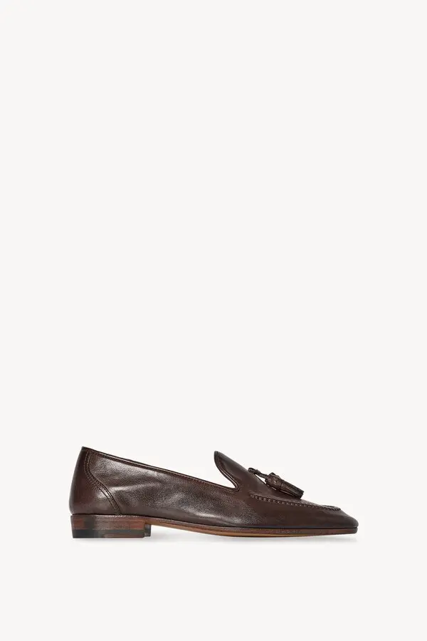 THE ROW Caden Loafer - Deep Brown