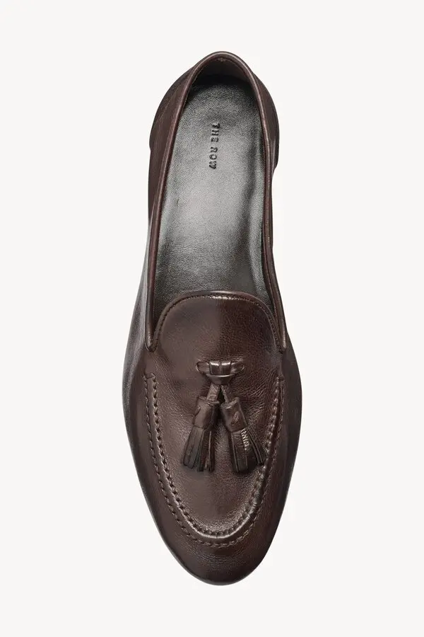 THE ROW Caden Loafer - Deep Brown