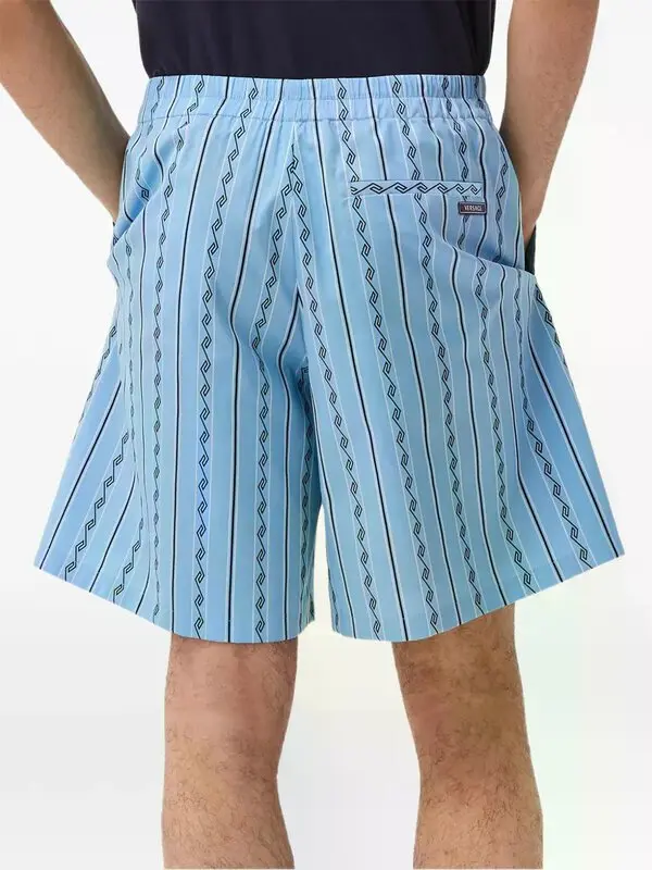 Versace Jacquard Cotton-silk Shorts