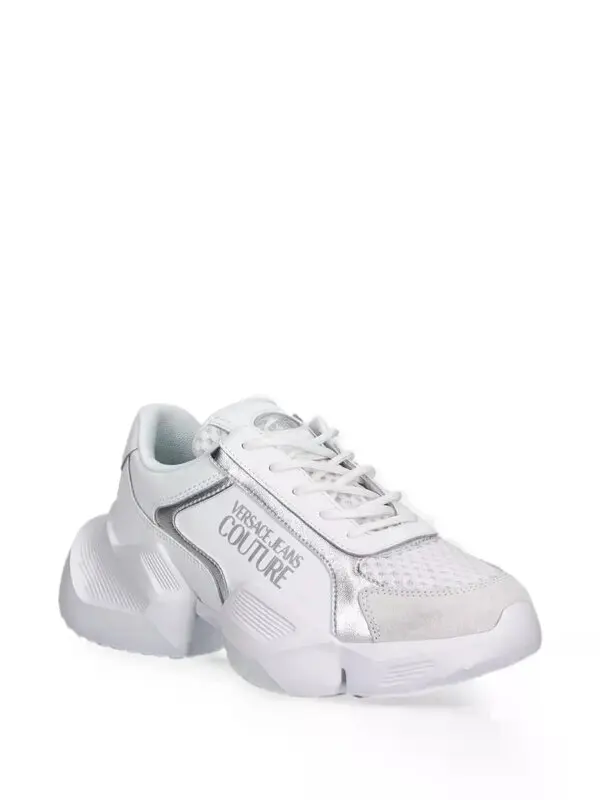 Versace Logo-print Panelled Sneakers