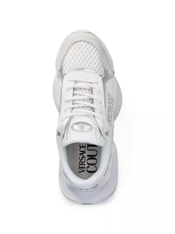 Versace Logo-print Panelled Sneakers