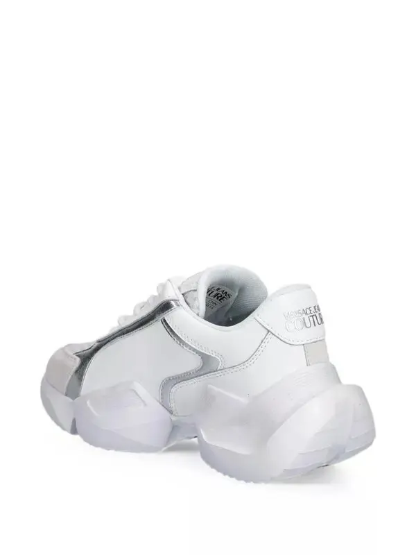 Versace Logo-print Panelled Sneakers