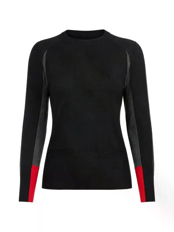 SHIRO SAKAI Colour-block Panelled Sweater - Black