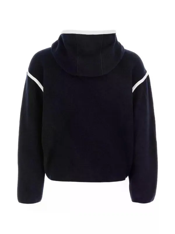 Givenchy Piped Wool Jacket With Drawstring Hood