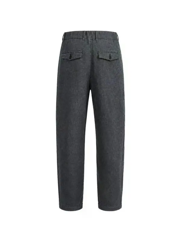 HANNES ROETHER Drawstring-waist Linen Trousers