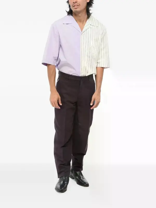LANVIN Cotton Ankle Zip Trousers