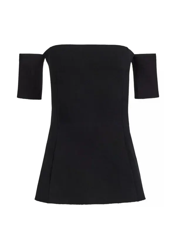 HIGH SPORT Sela Off-the-shoulder Top - Black