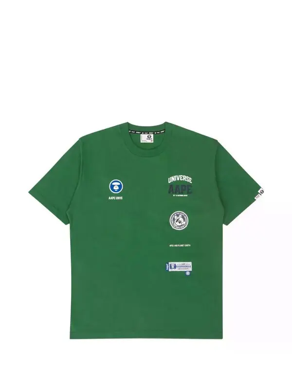 AAPE BY *A BATHING APE Moonface Patch Logo T-shirt