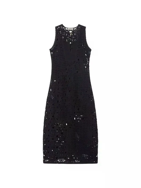 FRAME Crochet-knit Mini Dress
