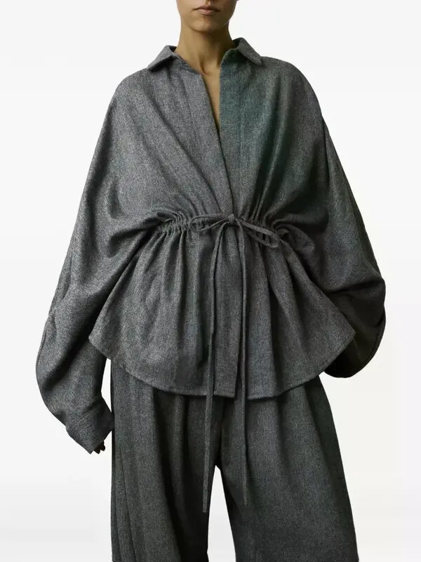 THELATEST Dalida Drawstring-waist Long-sleeve Shirt