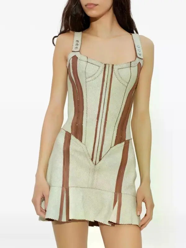 KNWLS Scallop Panelled Mini Dress