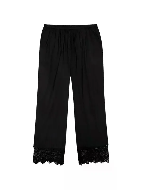 The Great. Rosette Crochet-trim Trousers