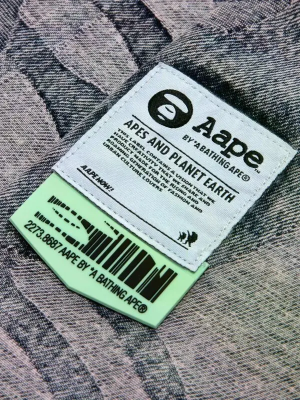 AAPE BY *A BATHING APE Camouflage Print Jeans
