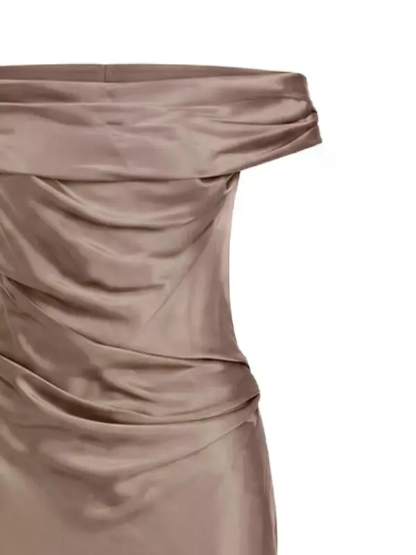 THE SEI Bardot Draped Maxi Gown