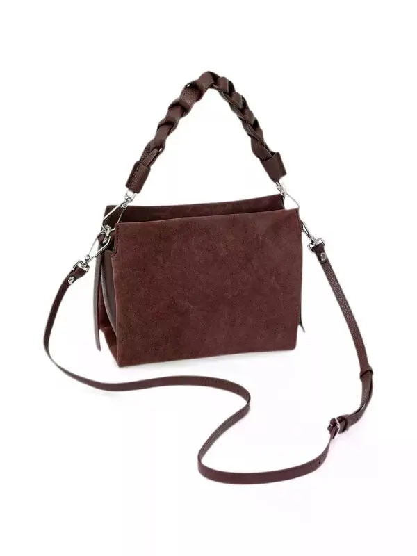 COCCINELLE Small Braided-handle Suede Tote Bag