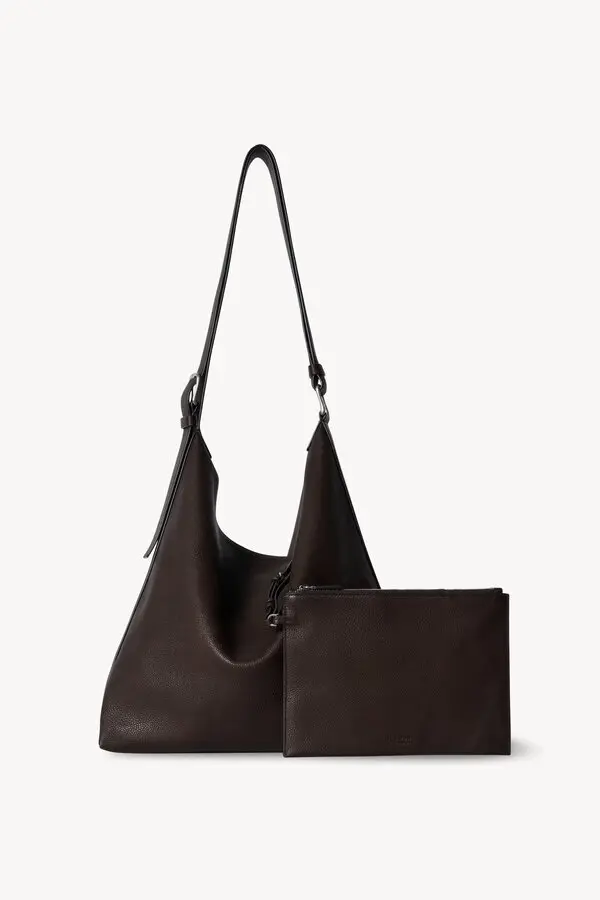 THE ROW Jean Shoulder Bag - Deep Brown
