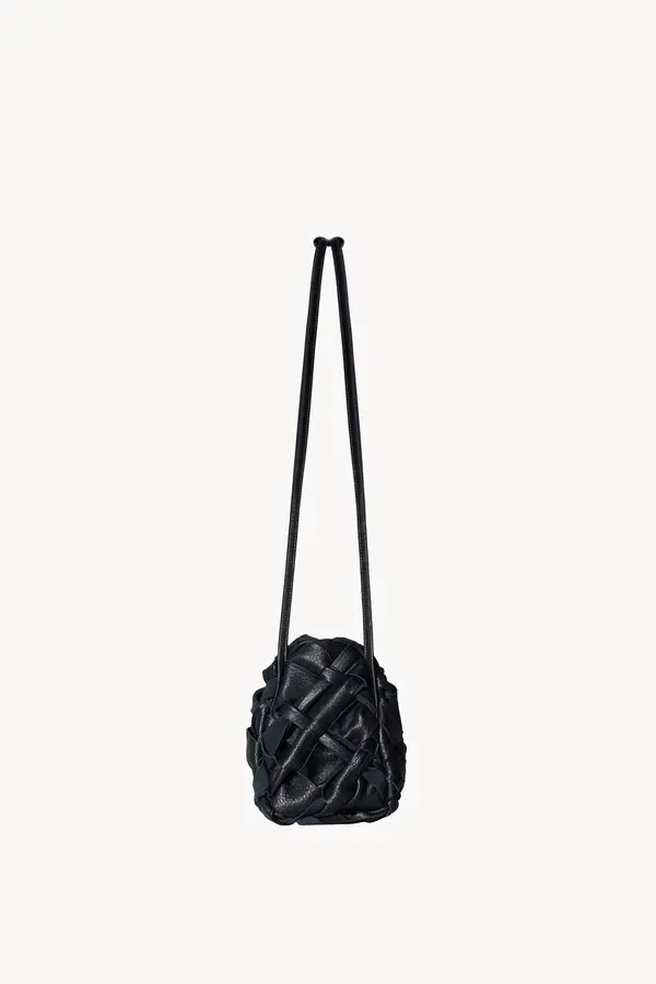 THE ROW Woven Alix Bag - Black