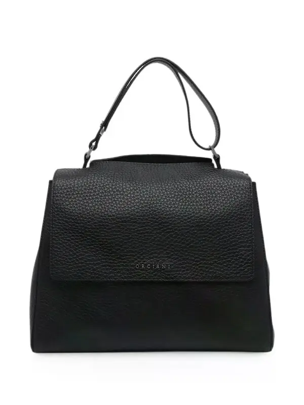 Orciani Sveva Pebbled Leather Tote Bag