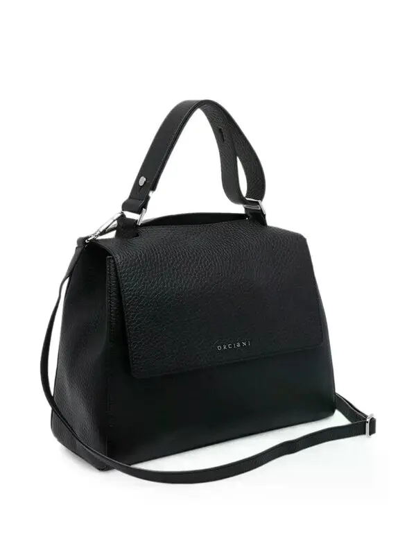 Orciani Sveva Pebbled Leather Tote Bag