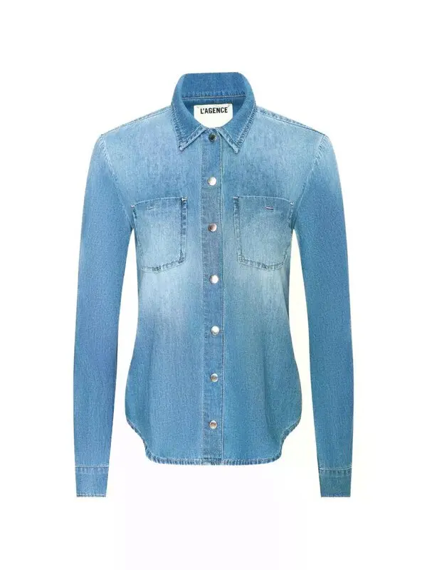 L'Agence Isla Denim Shirt - Blue
