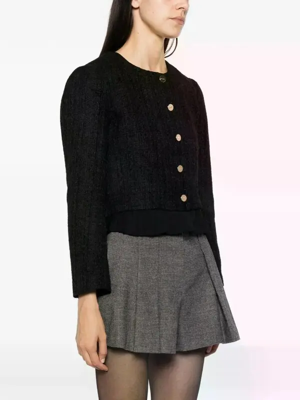 Sandro Pleated-trim Button-up Blazer