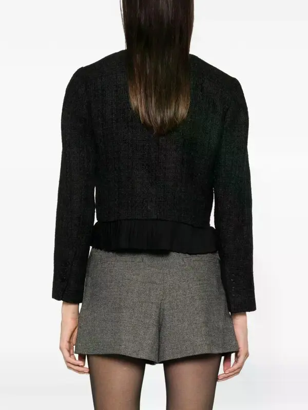 Sandro Pleated-trim Button-up Blazer