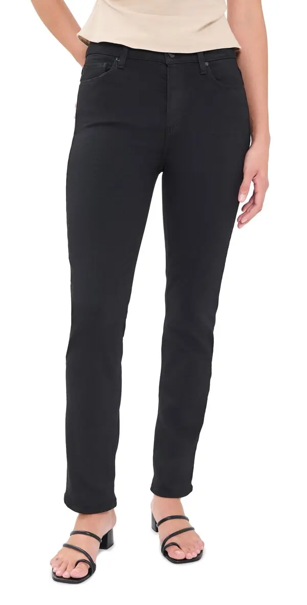 Paige Cindy Clean Hem Jeans - Black Shadow