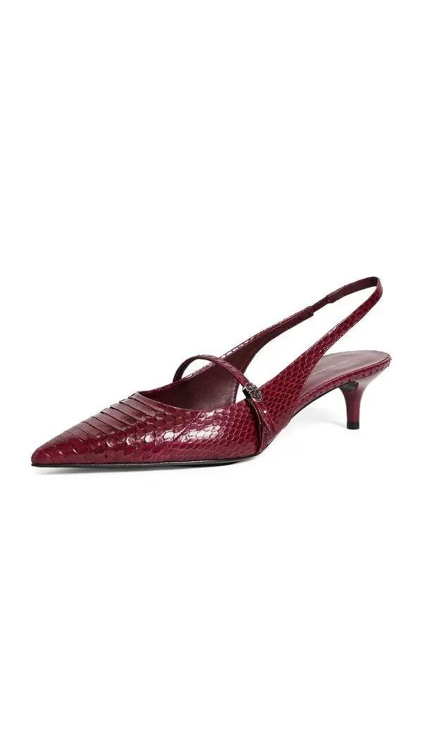 Tory Burch Double T Buckle Mary Jane Pumps