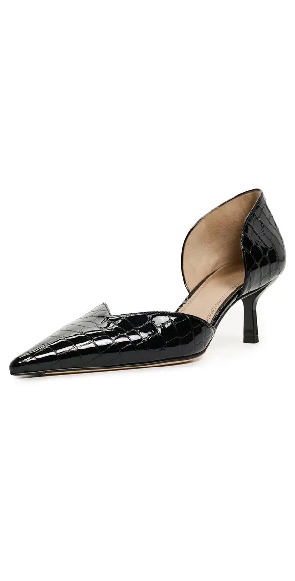 Victoria Beckham Angle D'orsay Pumps - Black
