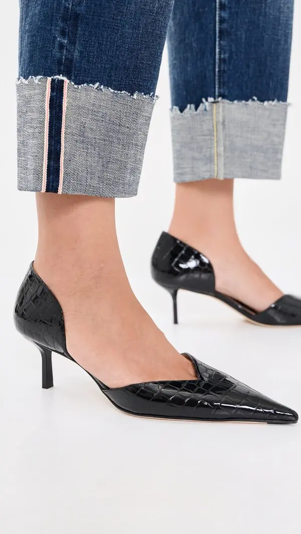Victoria Beckham Angle D'orsay Pumps - Black
