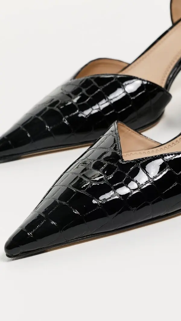 Victoria Beckham Angle D'orsay Pumps - Black