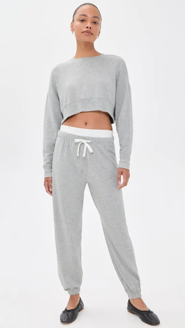 Splits59 Noah Fleece Crop Sweatshirt
