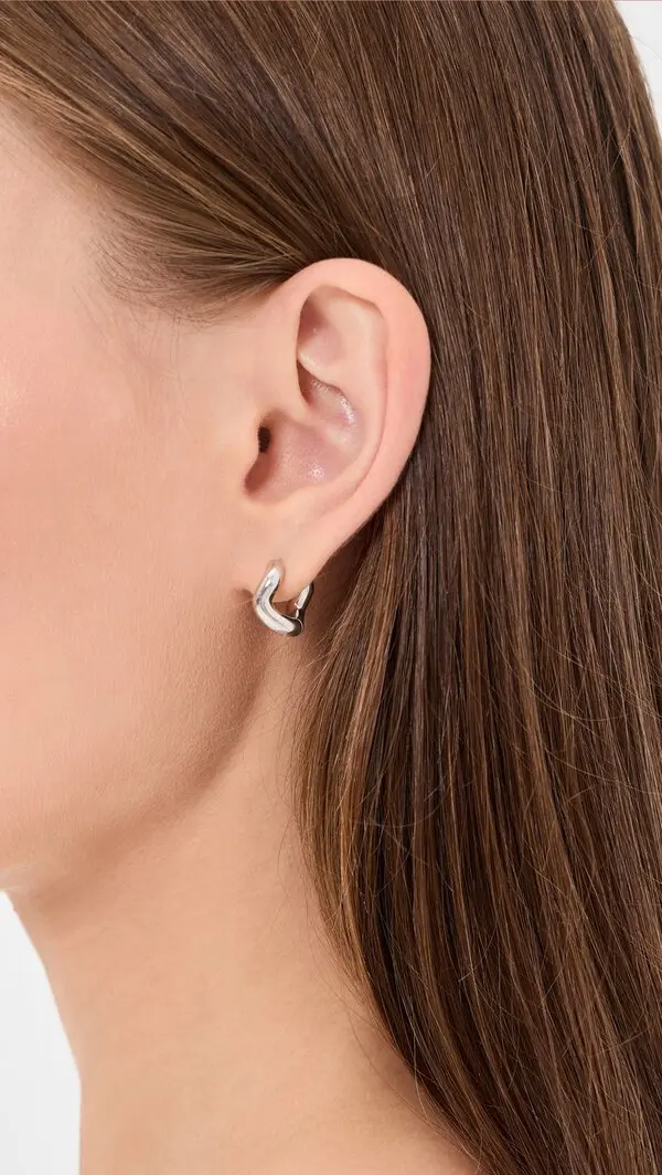 Charlotte Chesnais Petite Wave Hoop Earrings