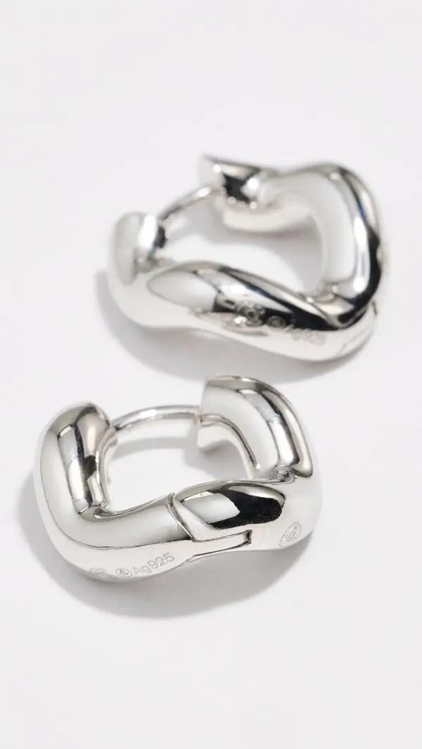 Charlotte Chesnais Petite Wave Hoop Earrings