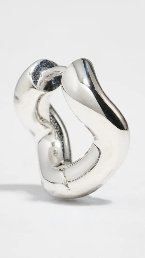 Charlotte Chesnais Petite Wave Hoop Earrings