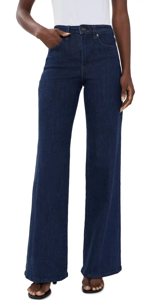 Good American Good Waist Palazzo Jeans - Indigo1153