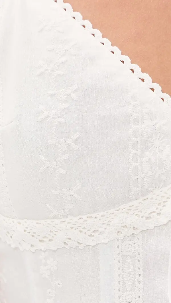 GUIZIO Marini Eyelet Mini Dress