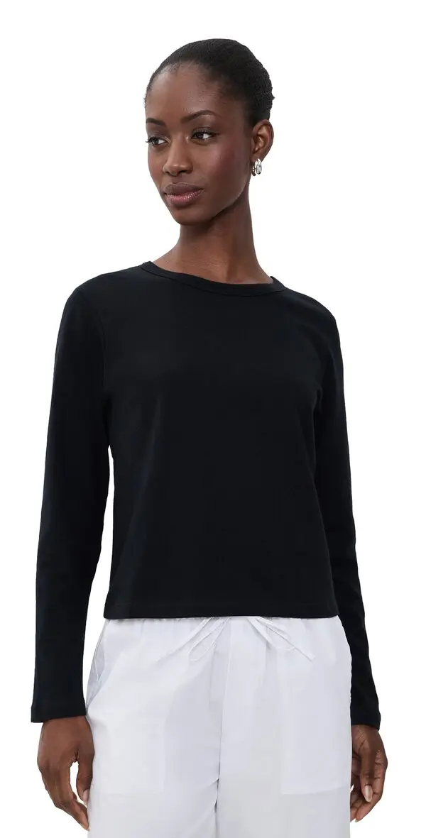 LESET Margo Long Sleeve Tee - Black