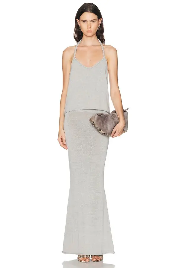 SEROYA Cambria Knit Top - Grey