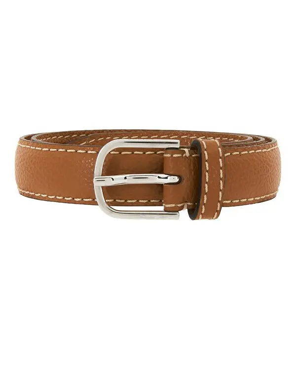 TOTEME Slim Grained Leather Trouser Belt