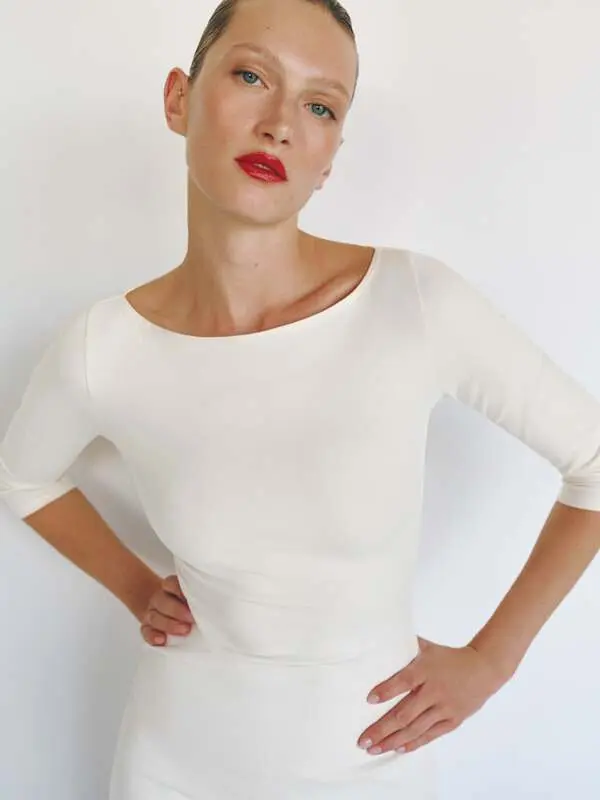 REFORMATION Marceline Knit Dress - Ivory