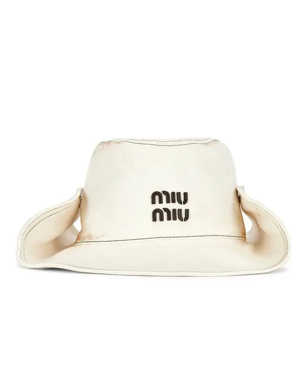 Miu Miu Denim Cowboy Hat