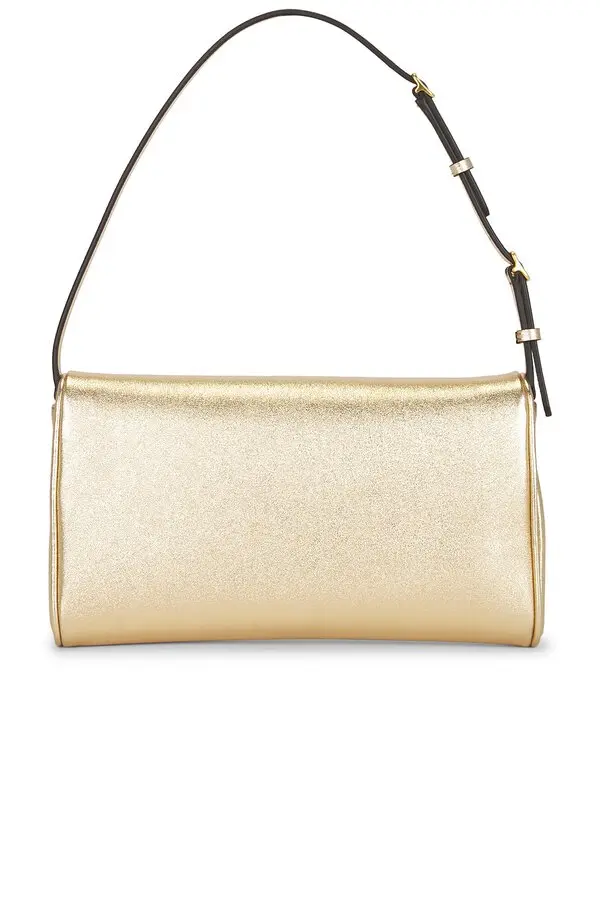 Valentino Garavani Devain Small Shoulder Bag In Metallic Gold - Mekong