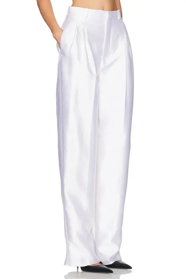 Bottega Veneta Satin Wide Leg Trouser