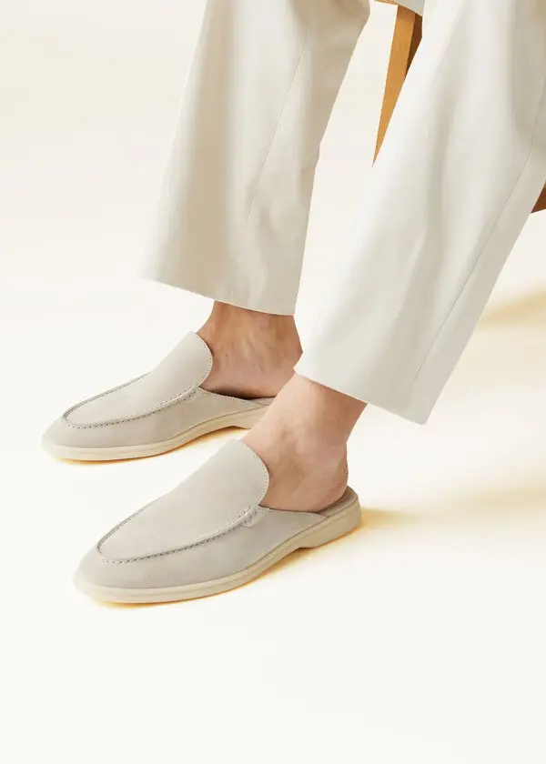 Loro Piana Babouche Walk Heel Casual Shoes