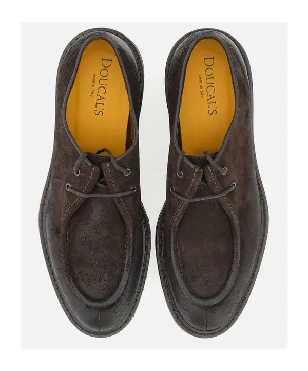 DOUCAL'S Round-toe Lace-up Loafers